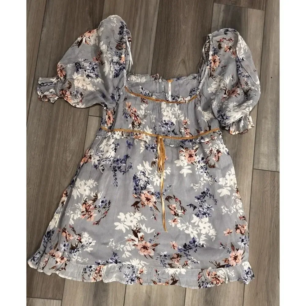 Free People | Dresses | Free People Bluebell Mini Dress Original Combo ...